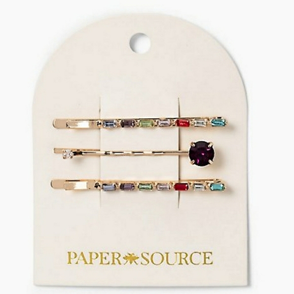 Paper Source | Accessories | Buy 5 Get 3 Free Jeweled Bobbie Pins ...
